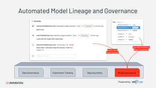 Databricks Overview for MLOps | PDF