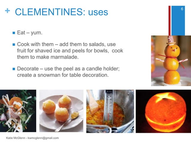 Clementines - smart snacks | PPT