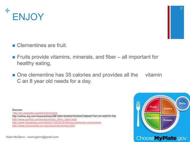 Clementines - smart snacks | PPT