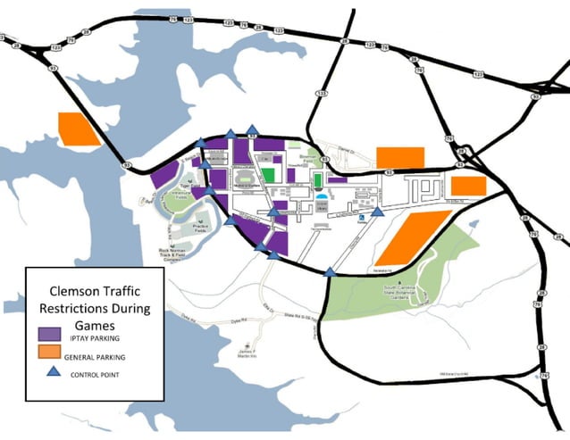 Clemson map