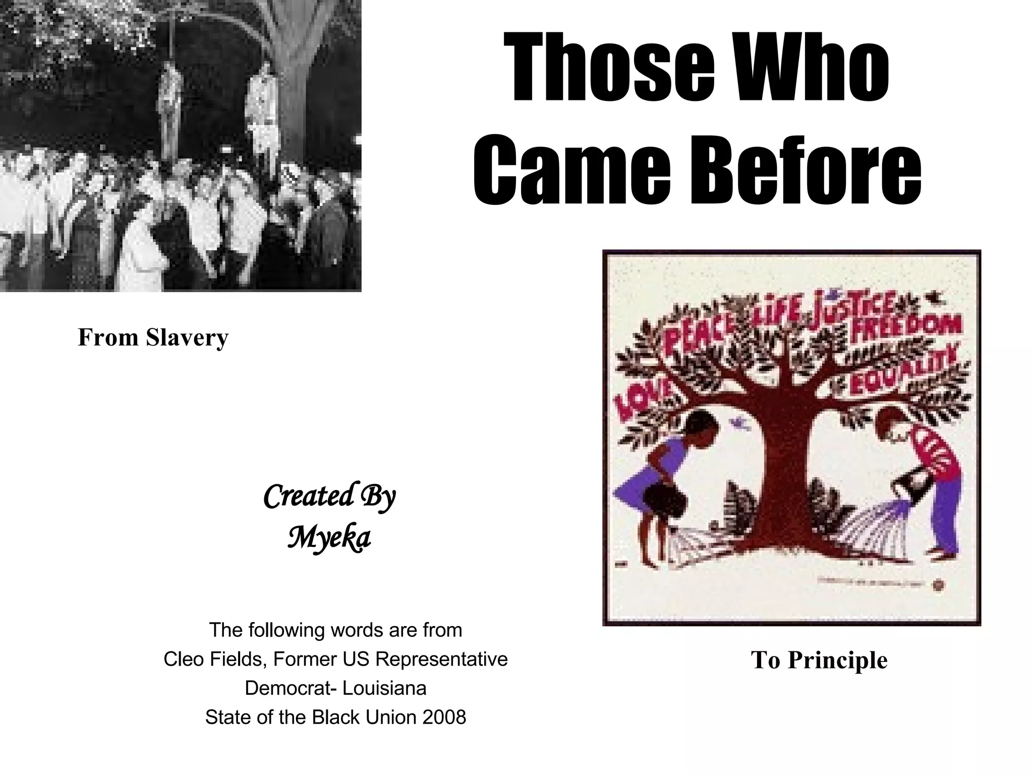 Cleo Fields Presentation | PPT