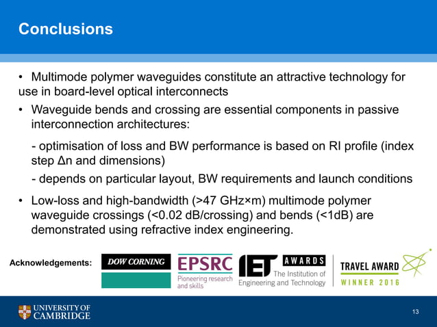 Low-Loss and High-Bandwidth Multimode Polymer Waveguide Components Using Refractive Index ...