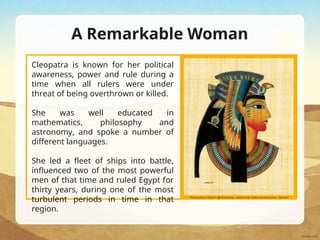 Cleopatra Power point Slide Deck for Kids | PPT