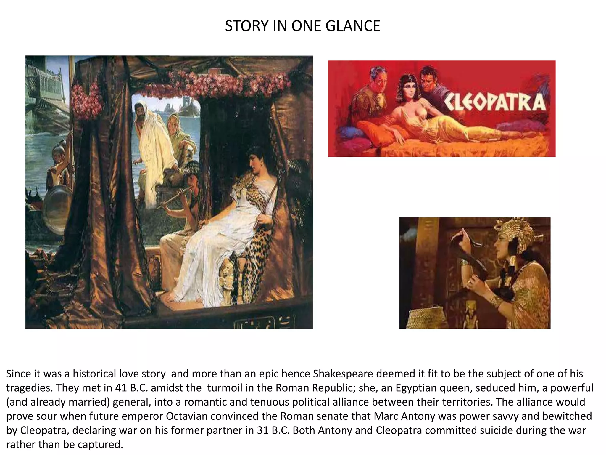 Cleopatra the life of an Egyptian Queen | PPTX