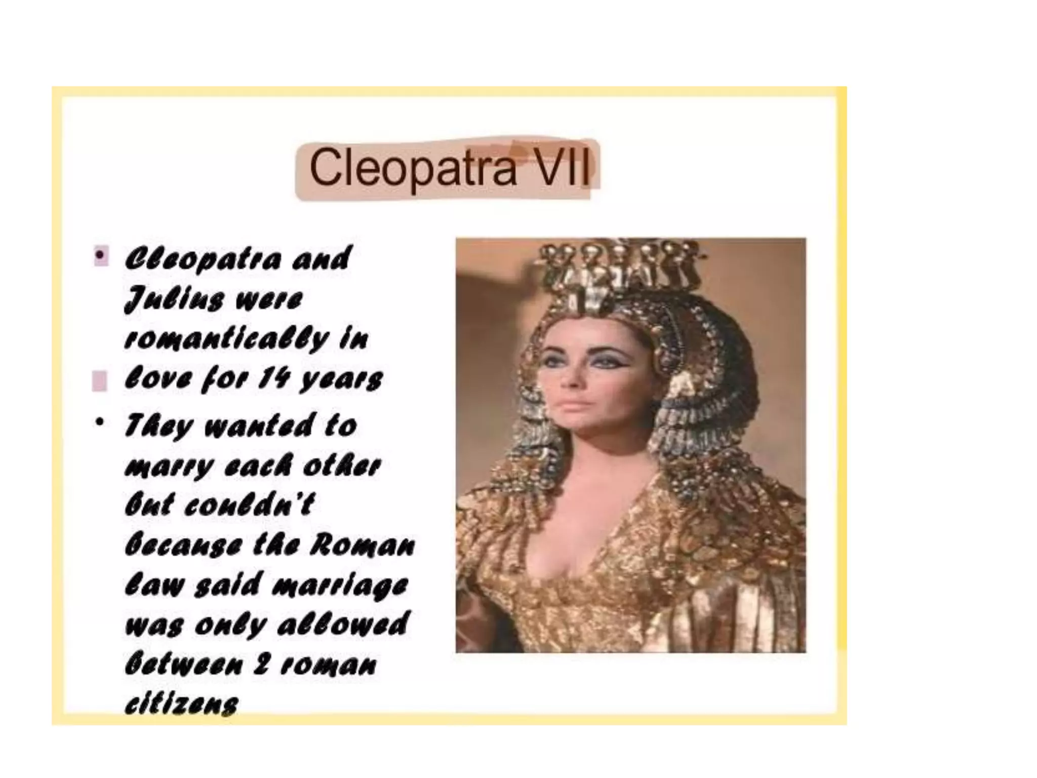Cleopatra the life of an Egyptian Queen | PPTX