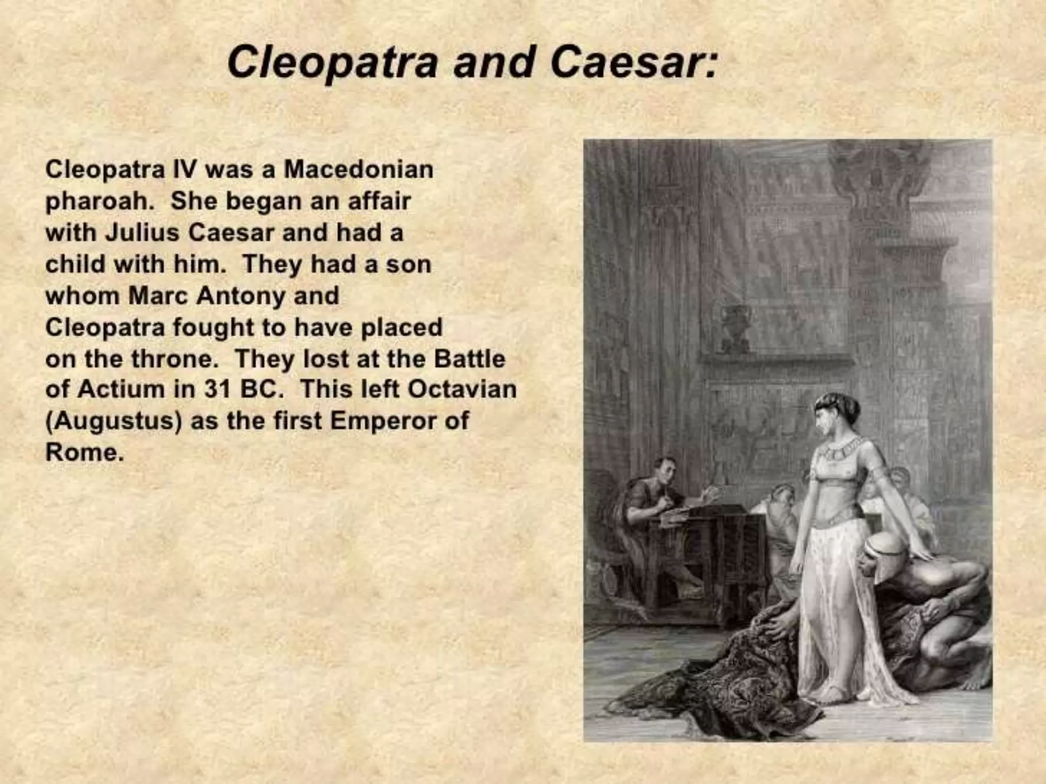 Cleopatra the life of an Egyptian Queen | PPTX