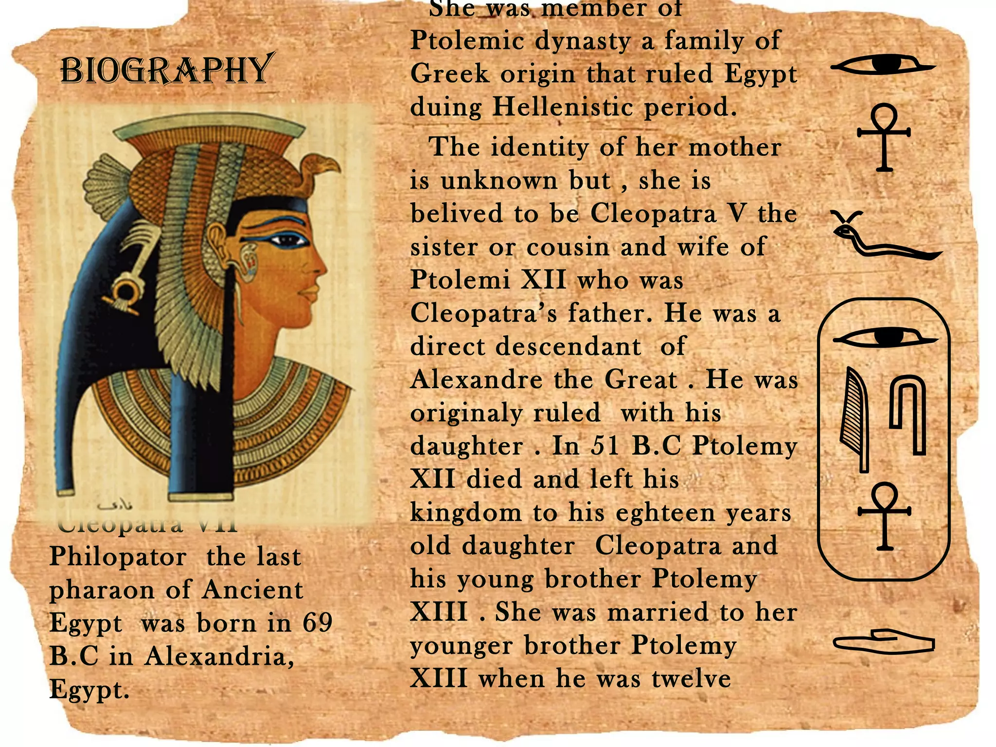 Cleopatra by nino bazhunaishvili | PPT