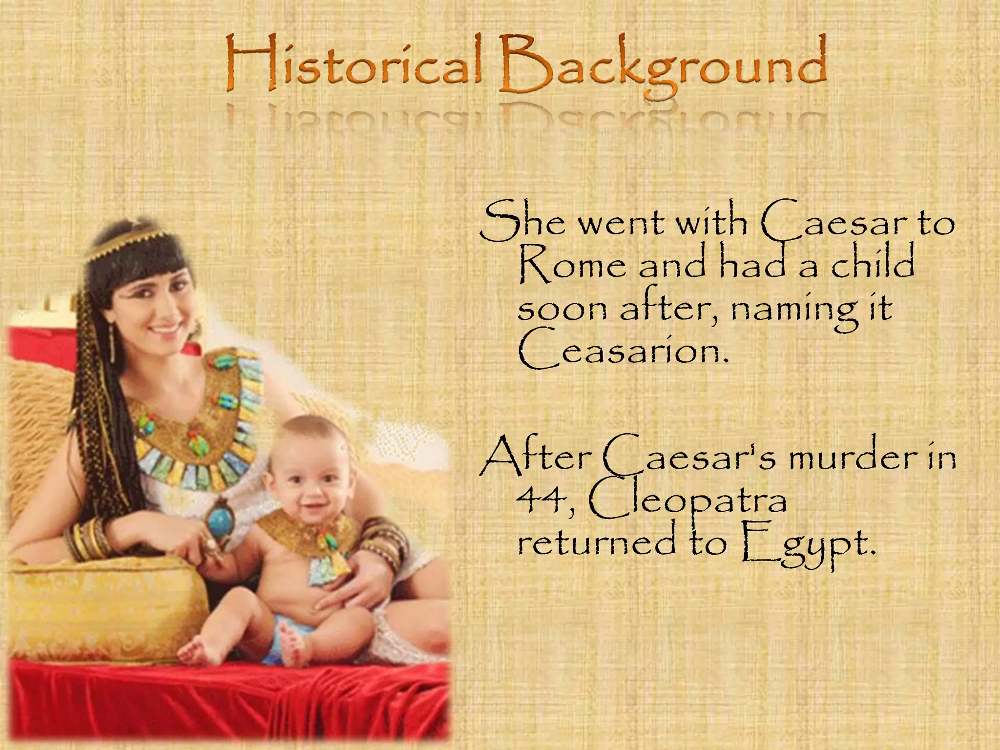 Cleopatra VII Social Studies Project | PPTX