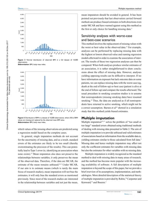 missing-data-and-multiple-imputation-in-clinical-epidemiolog | PDF | Medical Health