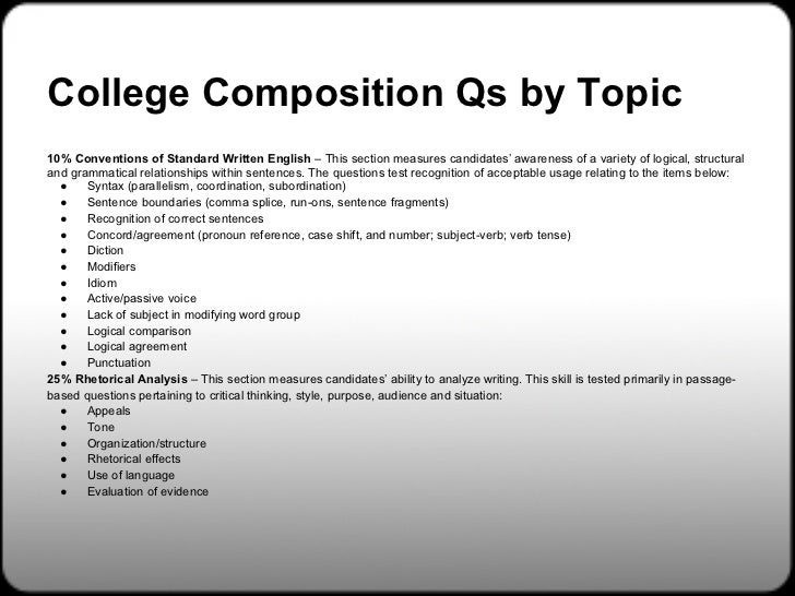 FREE College Composition CLEP Study Guides & FREE College Composition…