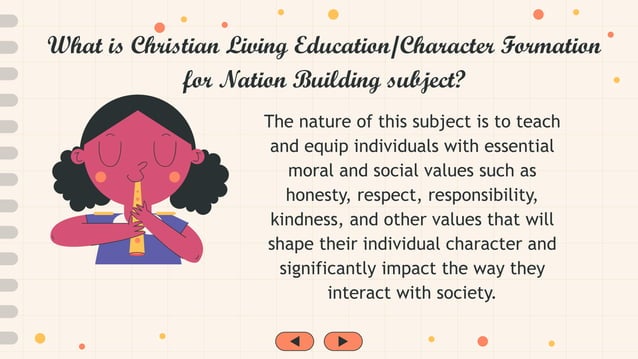 Introduction of subject Christian Living Education | PPTX