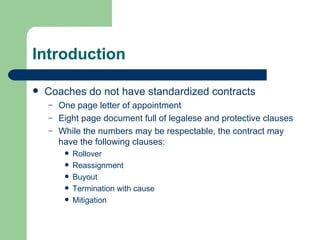 Coaching Contracts | PPT