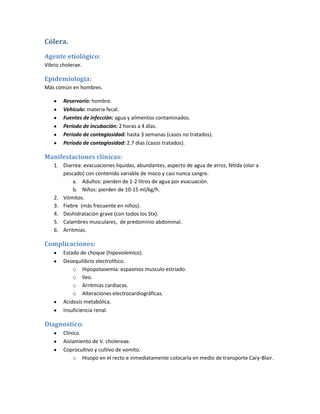 Cólera | PDF