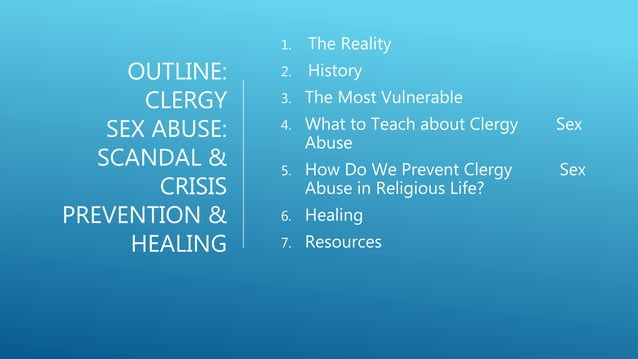 Catholic Clergy Sex Abuse: Scandal & Crisis, Prevention & Healing ...