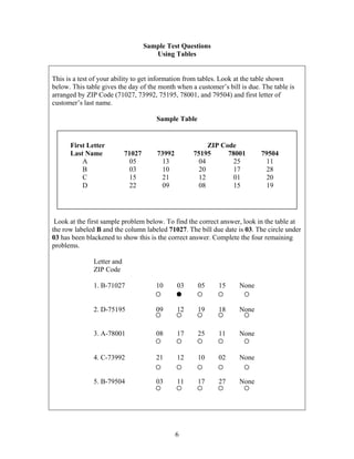 Clerical abilities (5106) | PDF