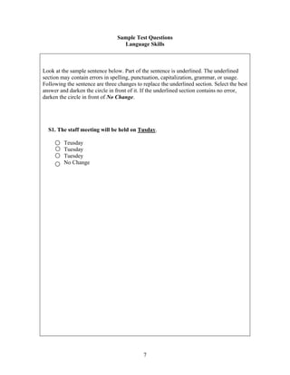 Clerical abilities (5106) | PDF