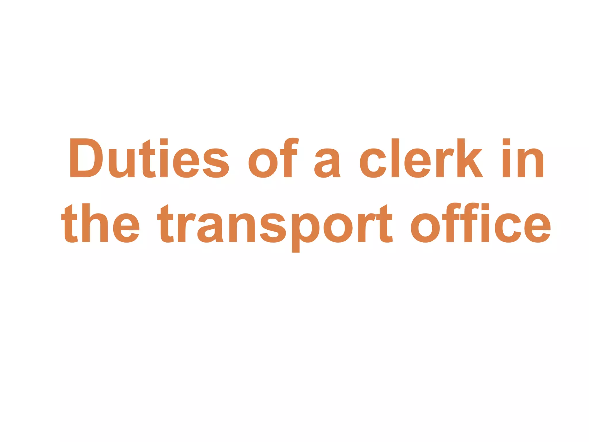 Operations, Despatch and Transport Services | PPTX | Logistics | Business