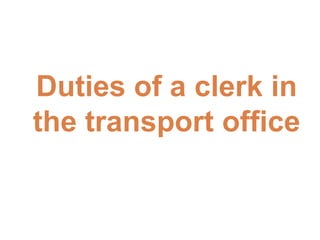 Operations, Despatch and Transport Services | PPTX | Logistics | Business