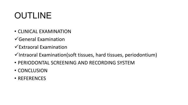 Clerking of a perio patient | PPTX