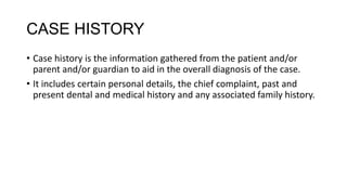 Clerking of a perio patient | PPTX
