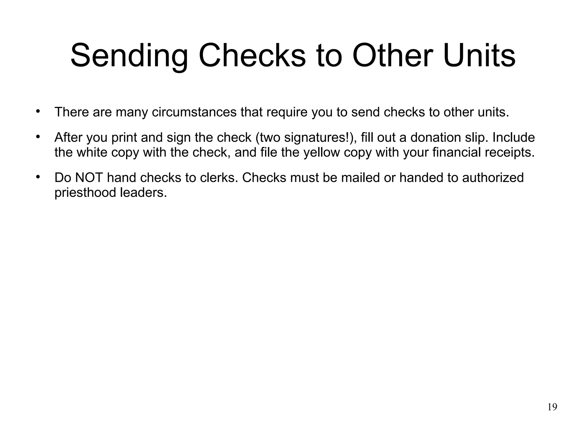 Clerk Training for the Church of Jesus of Latter day saints | PPT