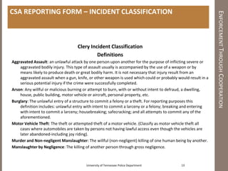 Clery compliance csa online training template march 2013 | PPTX