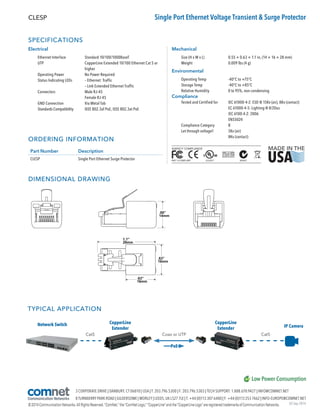 ComNet CLESP Data Sheet | PDF