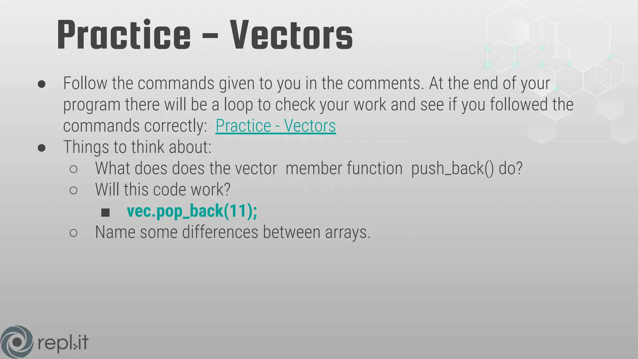C Lesson 6 Data Structures Vector Queue Stackpdf