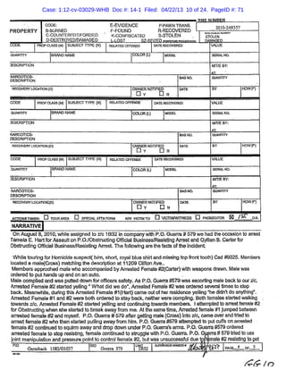 Cleveland Police Report Regarding Tamela Eaton | PDF | Science