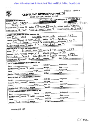 Cleveland Police Report Regarding Tamela Eaton | PDF | Science