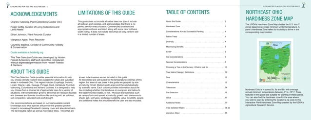 Cleveland Tree Plan Tree Selection Guide | PPT