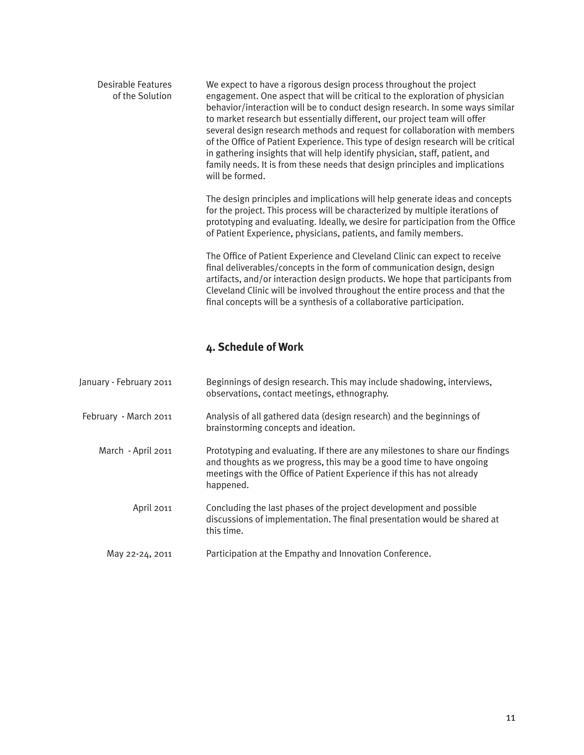 Cleveland Clinic Design Brief | PDF