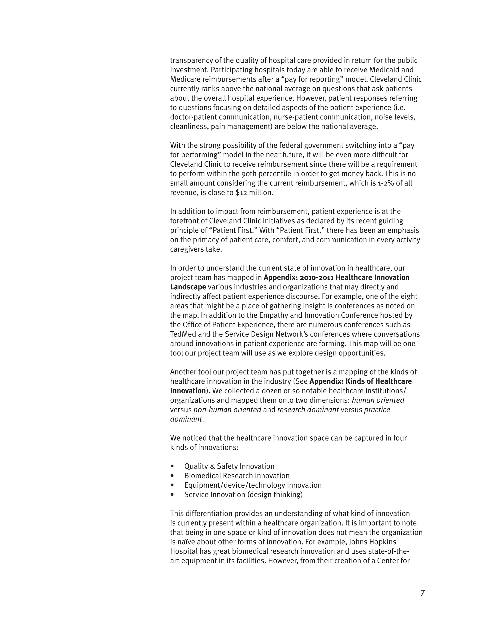 Cleveland Clinic Design Brief | PDF