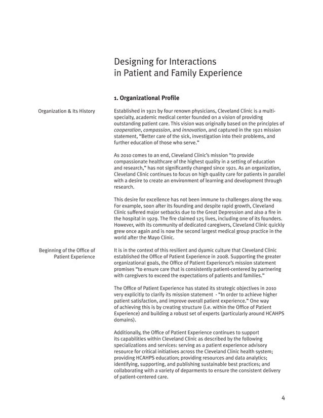 Cleveland Clinic Design Brief | PDF | Healthcare Industry | Industries
