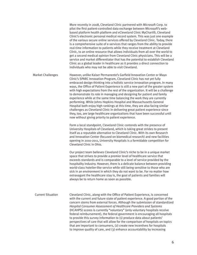 Cleveland Clinic Design Brief | PDF | Healthcare Industry | Industries