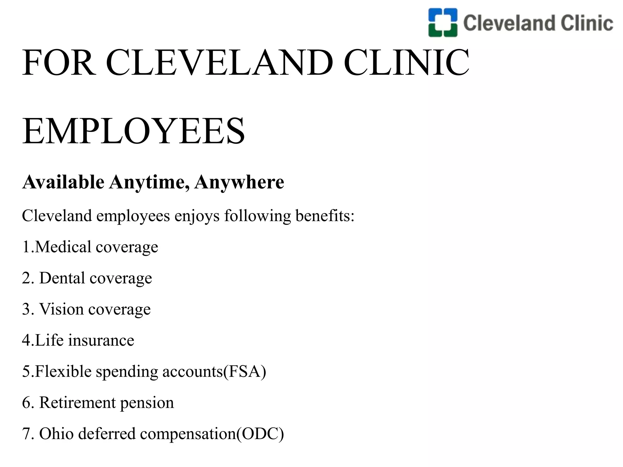 Cleveland clinic induction program | PPTX