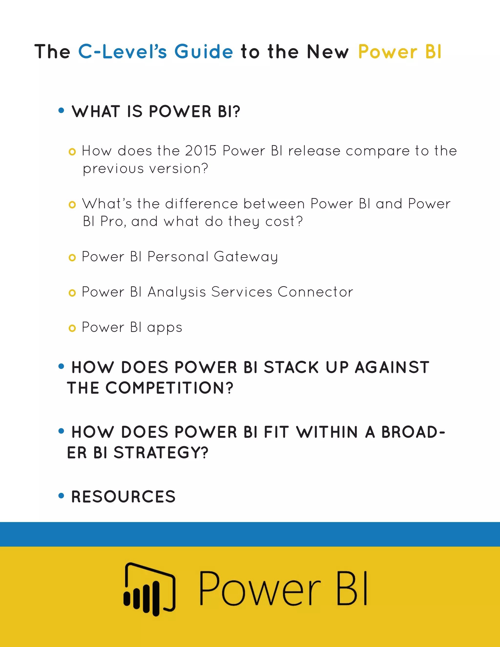 Guide to new Power BI | PDF