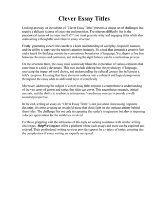 Clever Essay Titles.pdf