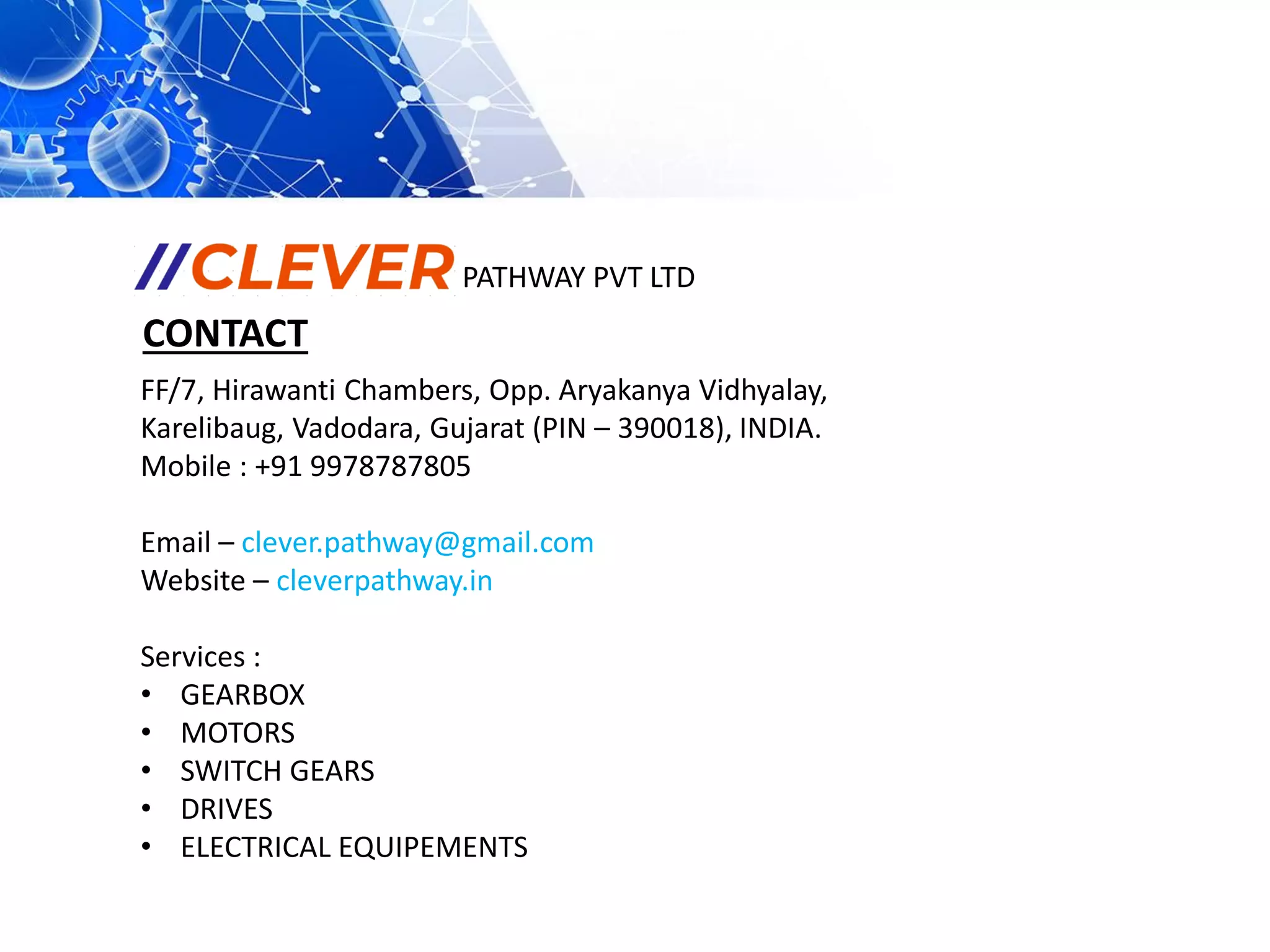 CLEVER INDUSTRIELS MOTORS SUPPLIERS | PPT