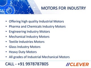 CLEVER INDUSTRIELS MOTORS SUPPLIERS | PPT
