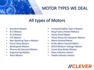 CLEVER INDUSTRIELS MOTORS SUPPLIERS | PPT