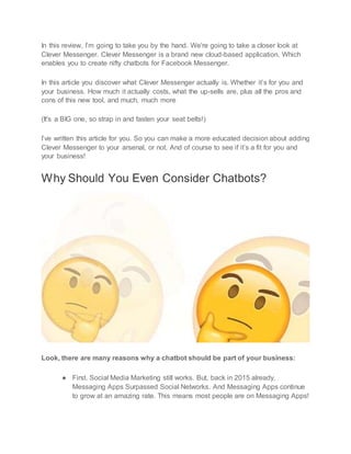 Clever Messenger Review | DOCX
