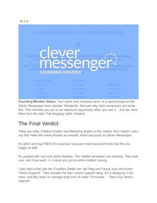 Clever Messenger Review | PDF