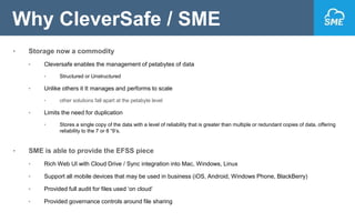 Enterprise File Share and Sync with CleverSafe | PPTX