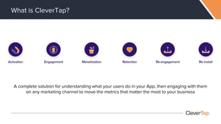 CleverTap - Behavioral Analytics and User Engagement | PPTX