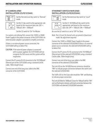 ComNet CLFE1COAX User Manual | PDF