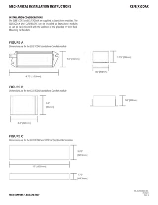 ComNet CLFE1COAX User Manual | PDF