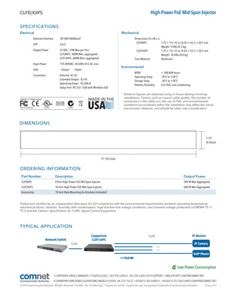 ComNet CLFE8IPS Data Sheet | PDF
