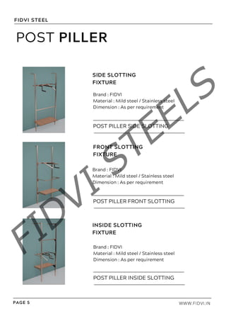 Clothing Display Racks Catlogue - Fidvi Steel | PDF