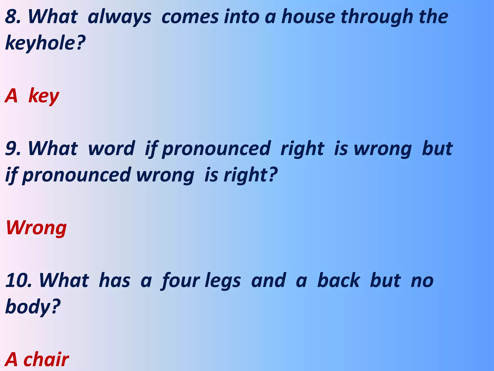 presentation on Riddles | PPTX